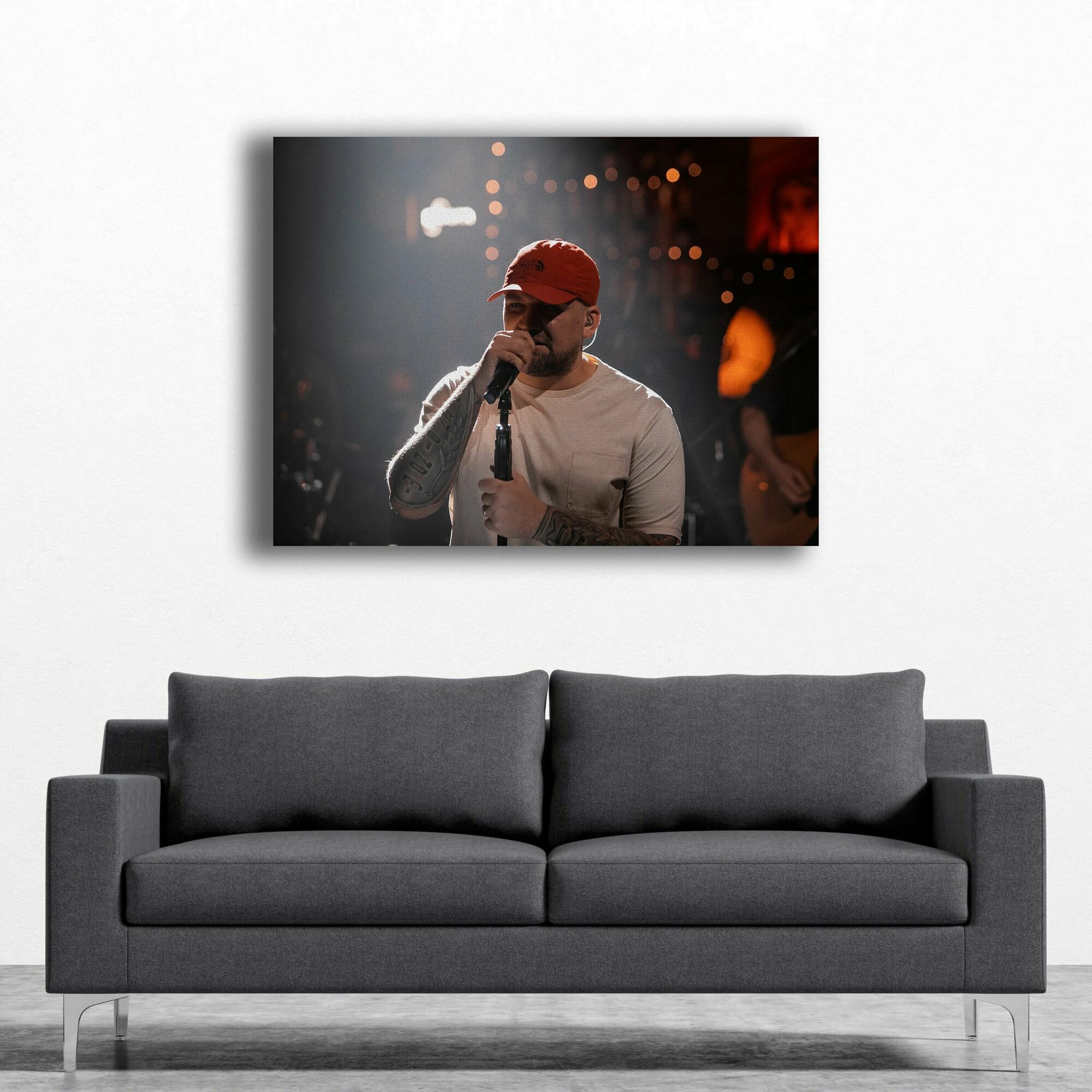 Интерьерная картина на холсте / Репер / Баста 60*80