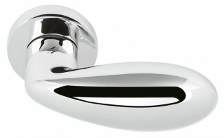 Дверная ручка на круглом основании COLOMBO Drop LC45RSB-CR полированный хром