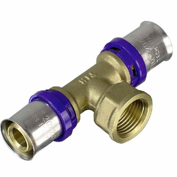 Тройник пресс 16*1/2*16 ВР TIM F-T1602F