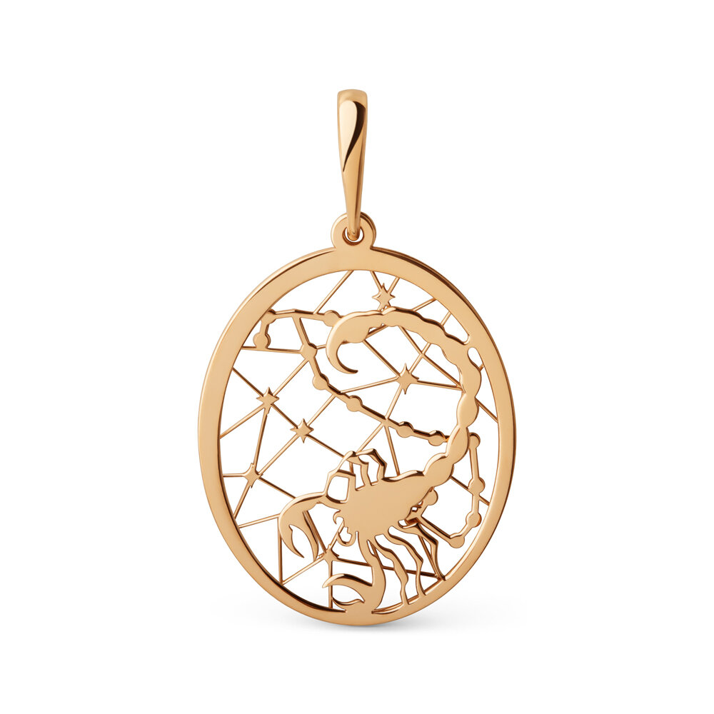 Подвеска, красное золото, 585 проба