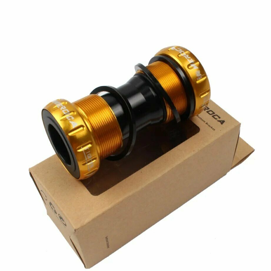 Каретка hollowtech 2 MEROCA M68 Золотистая