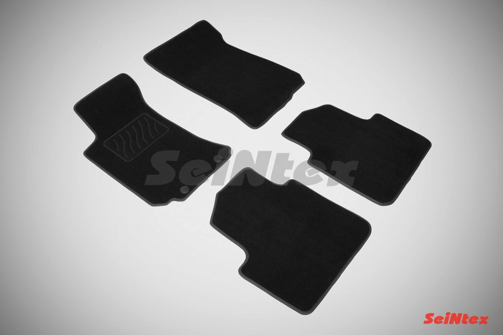 Ворсовые коврики LUX Mercedes R Class W251 / Мерседес R W251 2005-2017 черные Seintex 85233