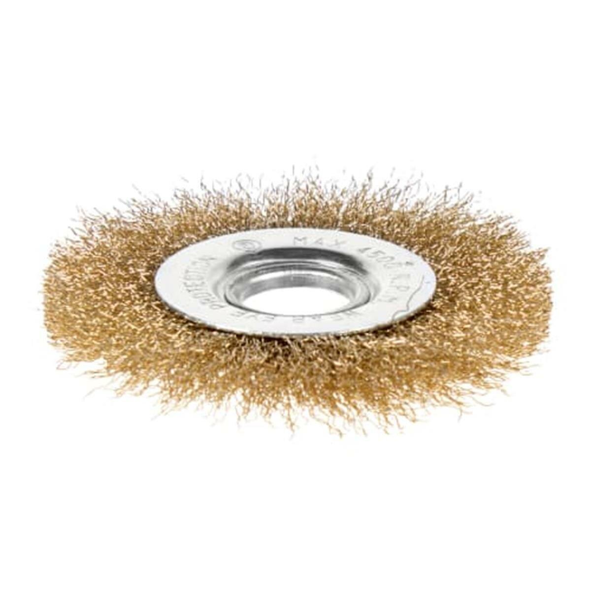 Щетка для УШМ дисковая 100 мм латунная