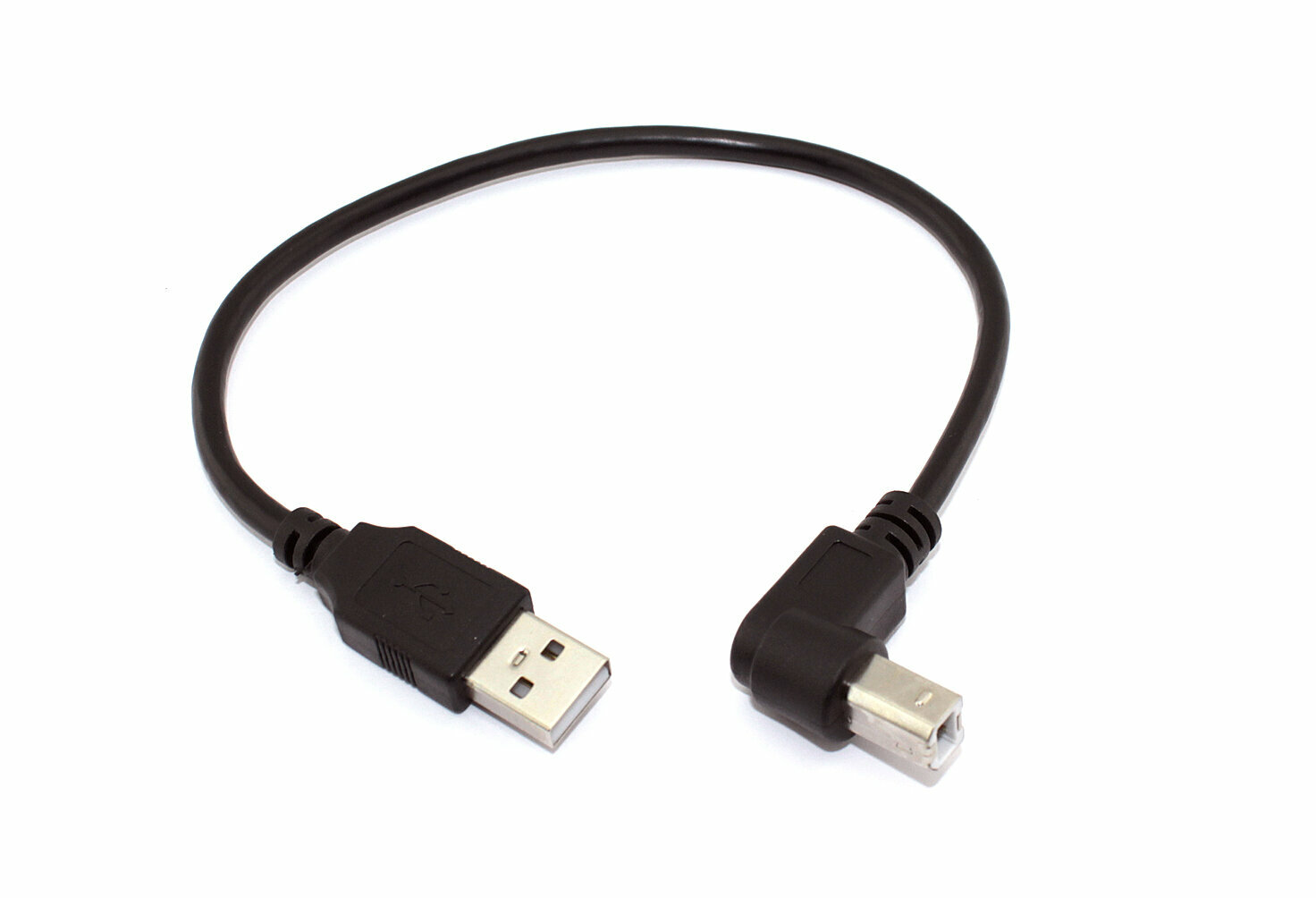 Кабель USB 2.0 на USB-B угол вверх 0,3 м