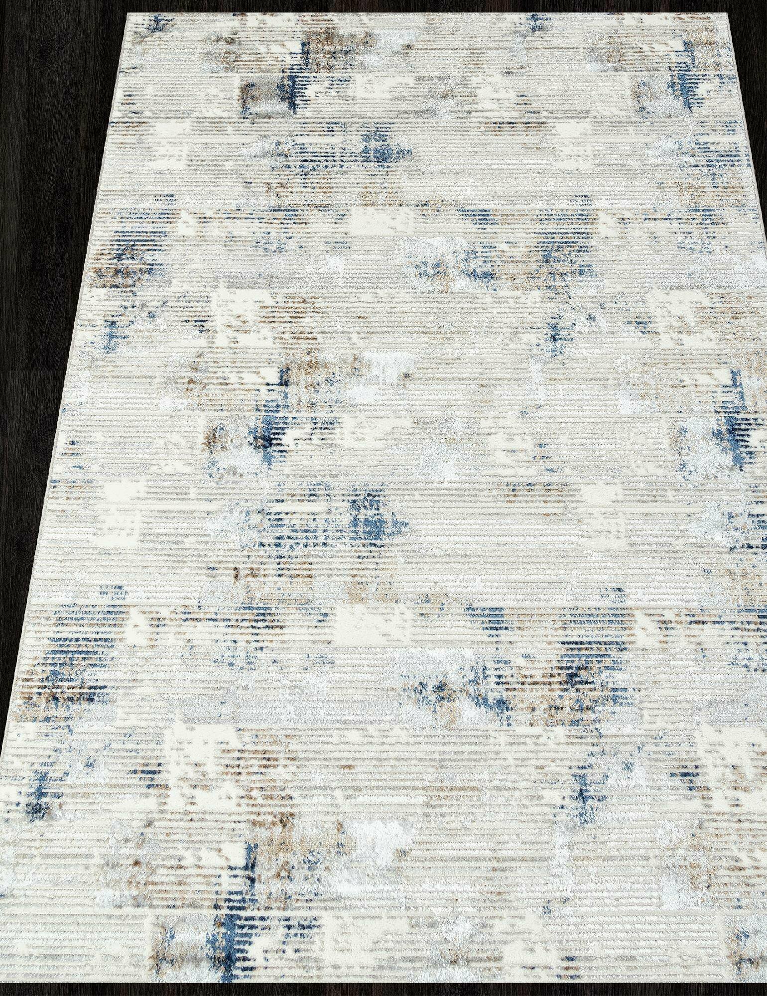 Ковер турецкий на пол в гостиную в спальню 80х150 см современный ворс 8 мм 385549 Kover-Russia