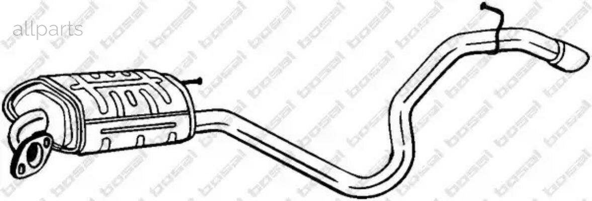 BOSAL 280-147 Глушитель задняя часть