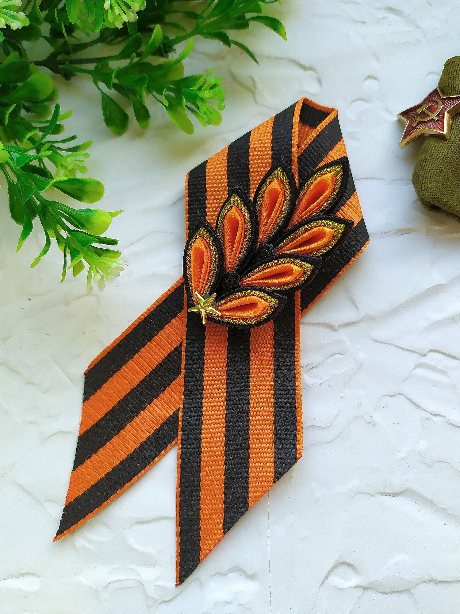 Георгиевская лента брошь