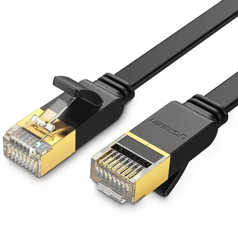 Кабель Ugreen NW106 2 x RJ45 Ethernet Cable (5 метров) чёрный (11263)