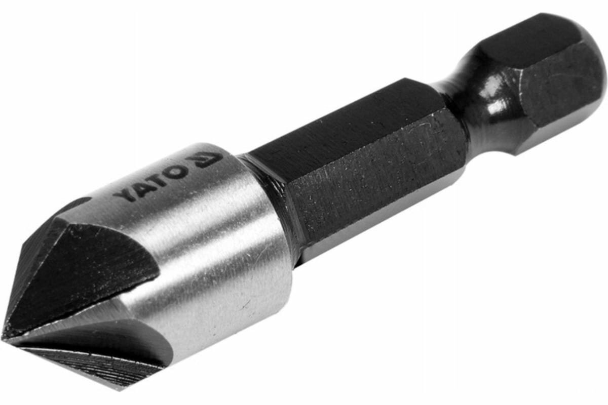 YATO конусный зенкер 10,4 мм HEX YT-44723 для создания фасок в отверстиях металла