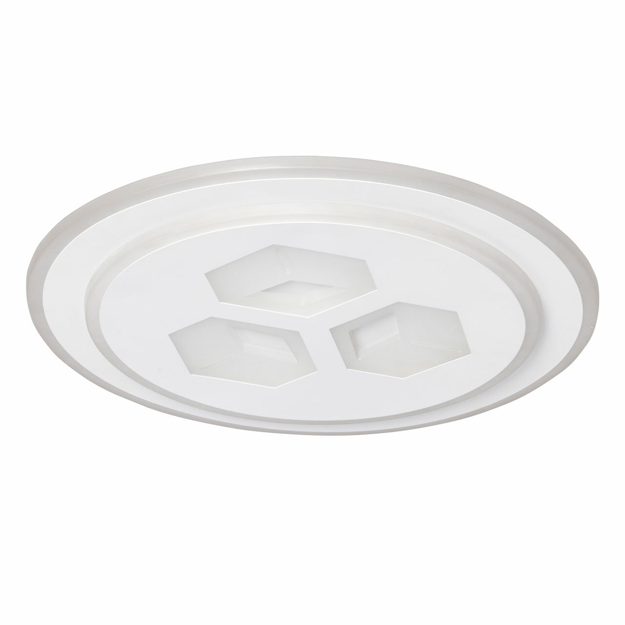 Светильник потолочный, люстра светодиодная De Markt Норден 660013401, 70W LED, цвет: белый, пульт в комплекте