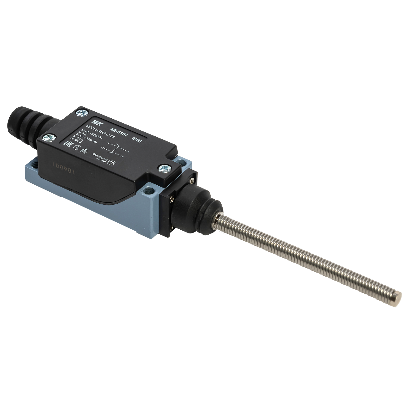 Выкл. конц. КВ-8167 гибкий пружинный стержень IP65, IEK KKV12-8167-2-65 (1 шт.)