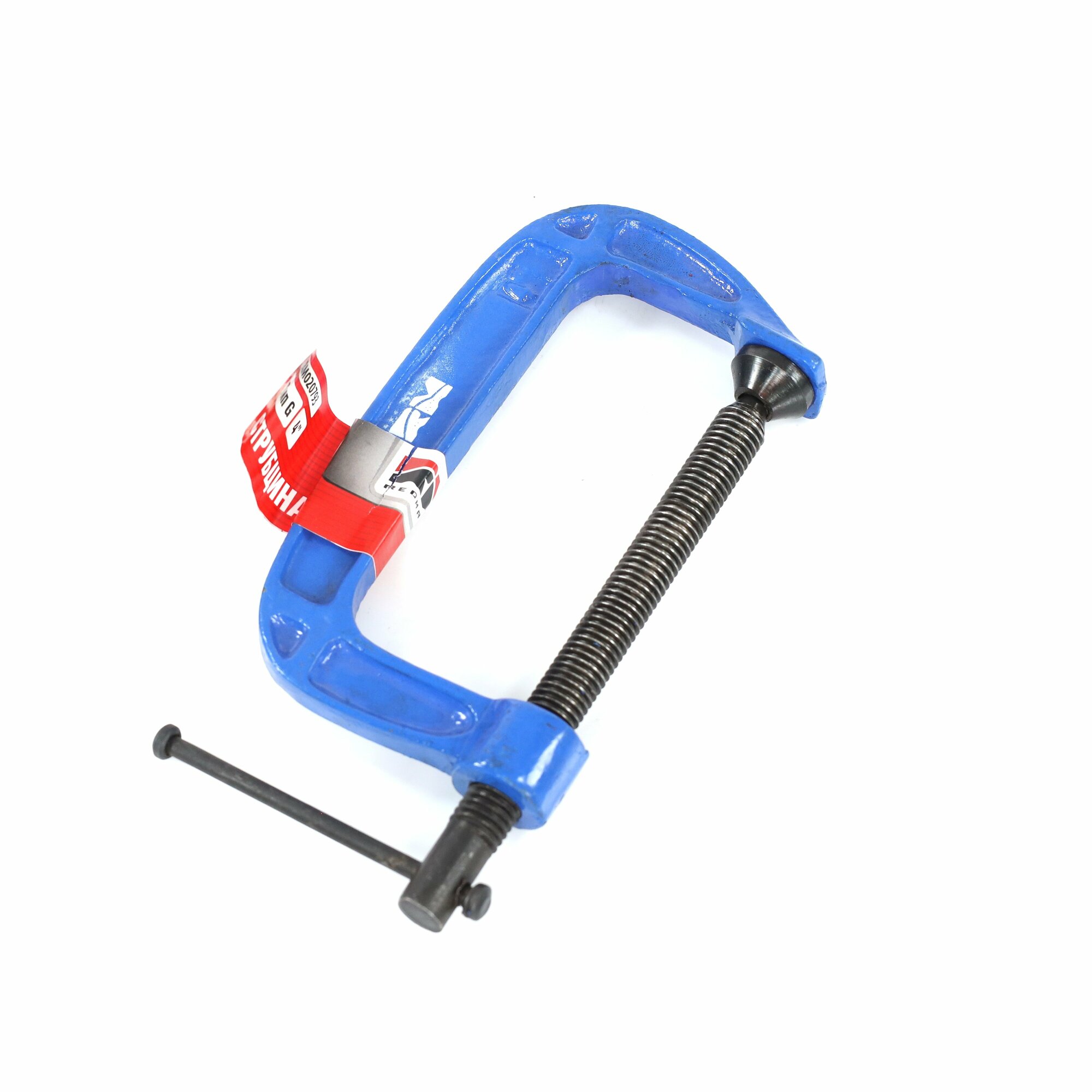 Струбцина Redmark, G-образная, винтовая, сталь, 100мм, 4 ', синий цвет