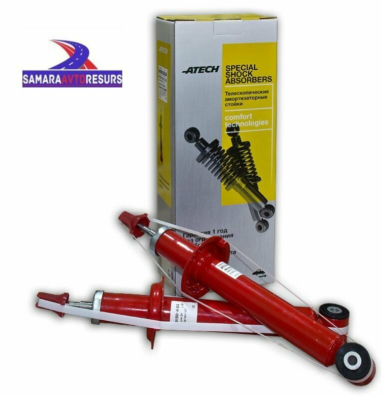 Амортизатор задней подвески "ATECH" SPORT-GAS 2108,10,70,90 с занижением (-30) (2шт) газомасляные (к-т)