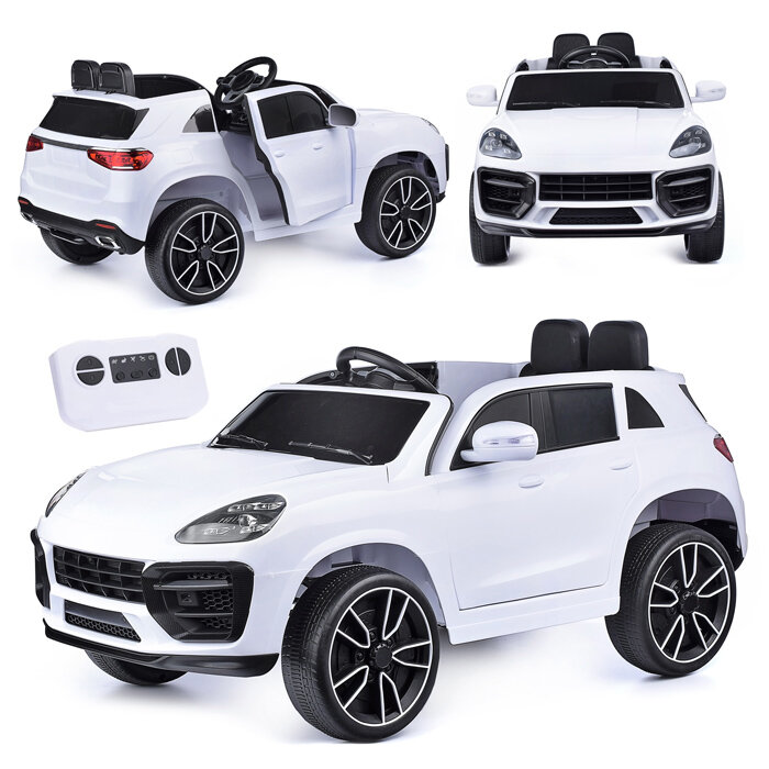 Электромобиль U023391Y "Виват" на аккумуляторе, с р/у управлением, в коробке (белый)