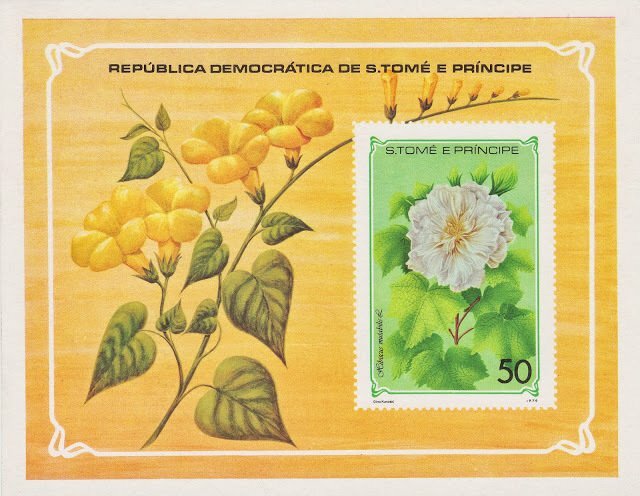 Почтовые марки Сан-Томе и Принсипи 1979г. "Цветы - Гибискус" Цветы MNH