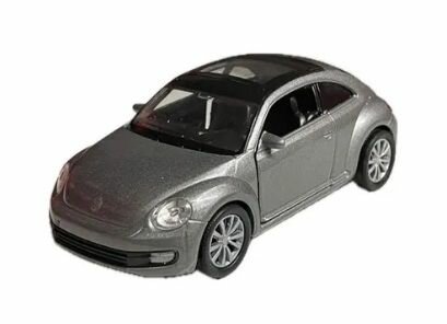Игрушка Модель Машинка WELLY 1:38 Volkswagen Beetle, пруж. мех, серый