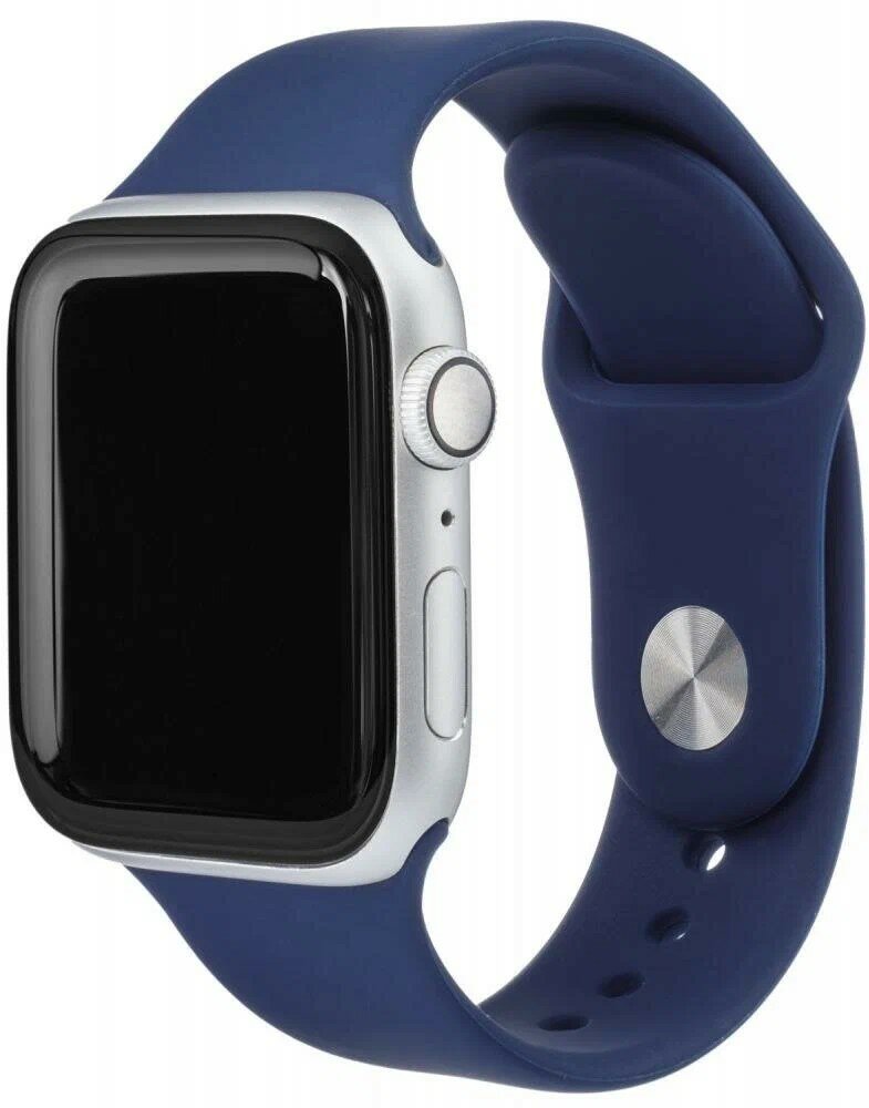 Ремешок силиконовый VLP Silicone Band Soft Touch для Apple Watch 38/40 mm , Dark Blue