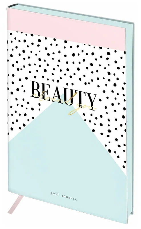 Ежедневник Greenwich Line Vision. Beauty недатированный, А5, 136 листов, белый/голубой, цвет бумаги тонированный