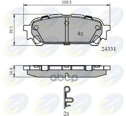 Колодки ЗАД SUB IMPREZA 00-/ IMPREZA универсал 05- Comline арт. CBP31775