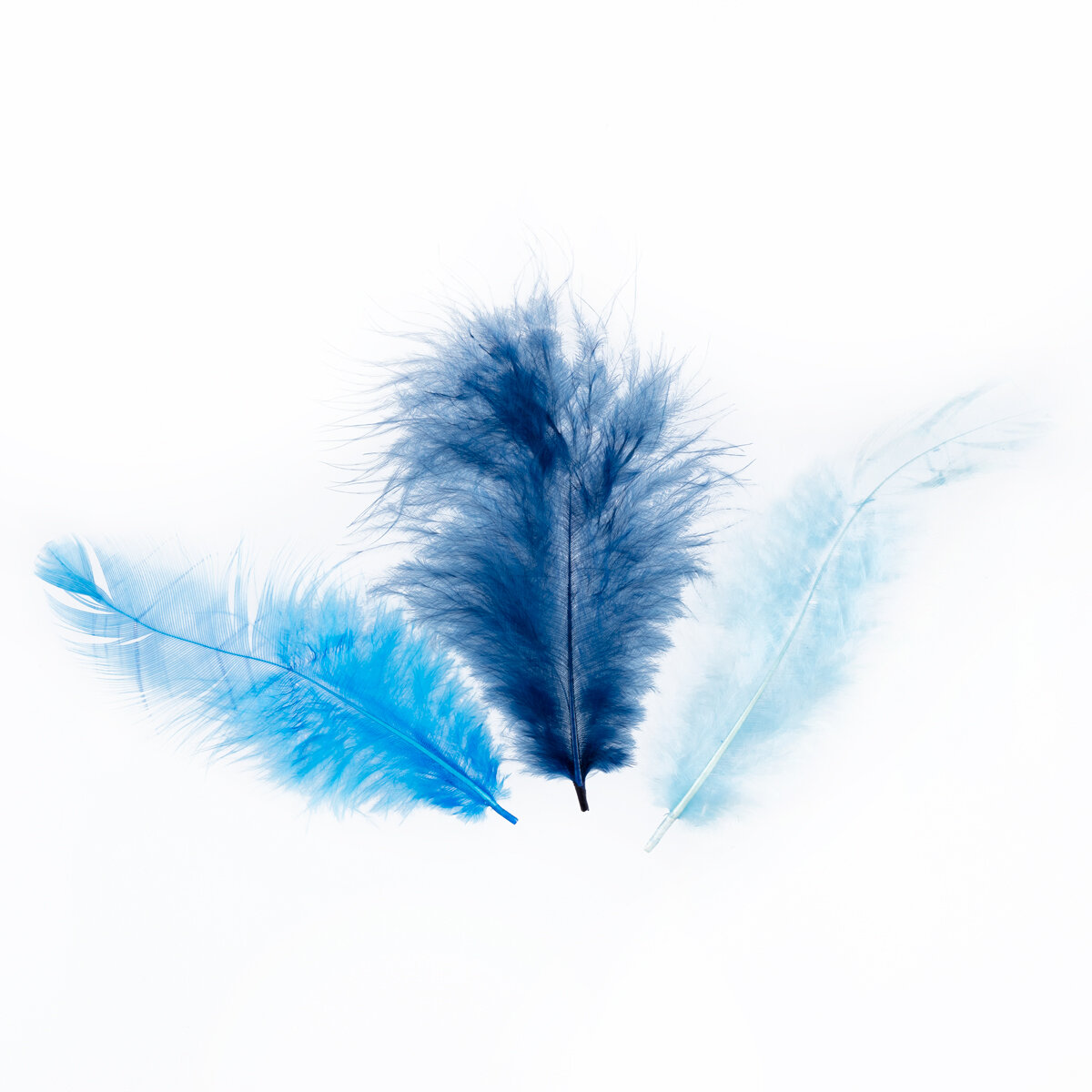 Mr.Painter PLU-04 Перья декоративные 10 см, 3 г ±0,5 г 28 шт. синий (ассорти)