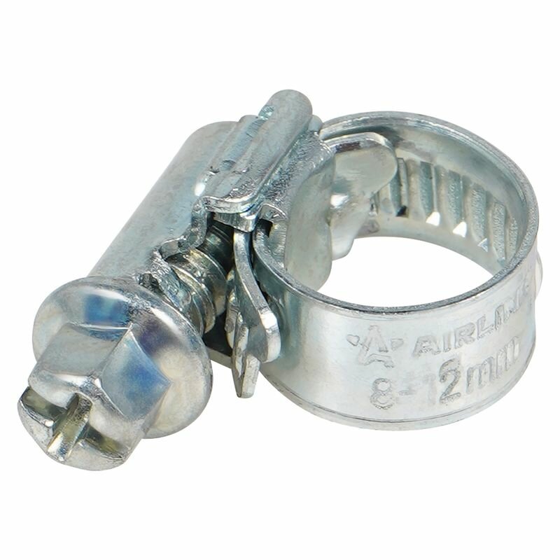 Хомут 8-12/9мм, червячный, усиленный, W1 (оцинк) (AHC-SZ-01) (цена за 1шт.)