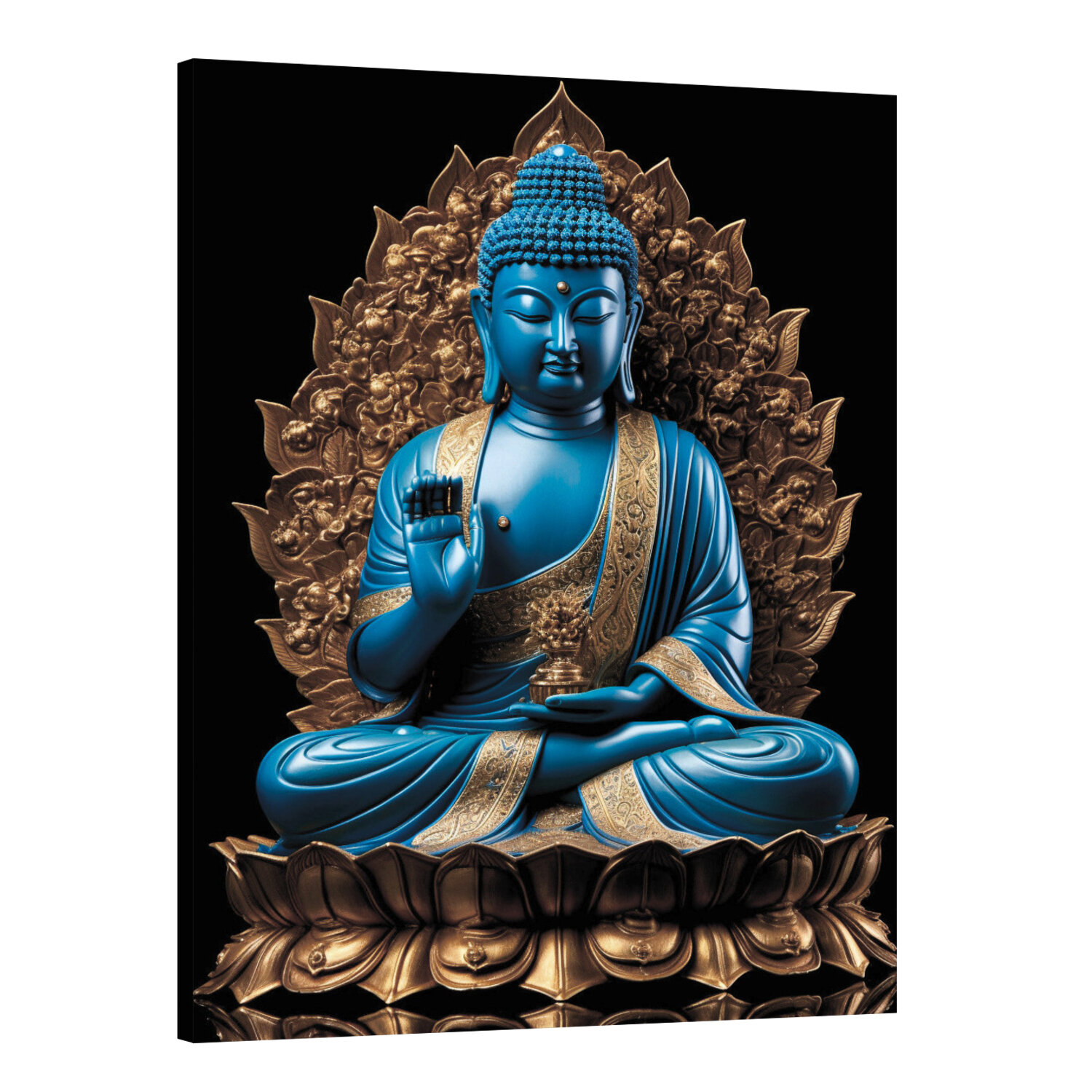 Интерьерная картина 50х70 "Будда: искусство духовного пробуждения"