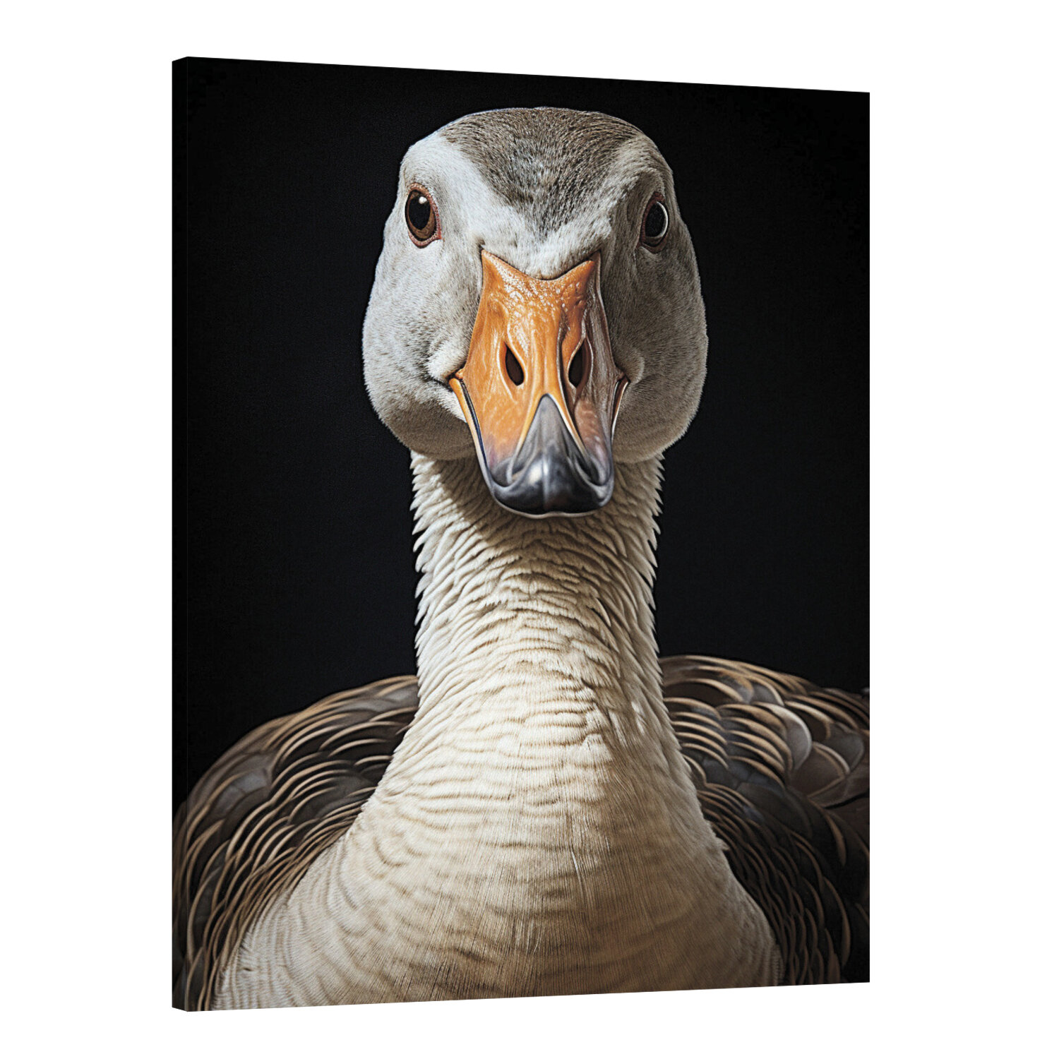Интерьерная картина 50х70 "Гусь, воплощение мудрости и силы"
