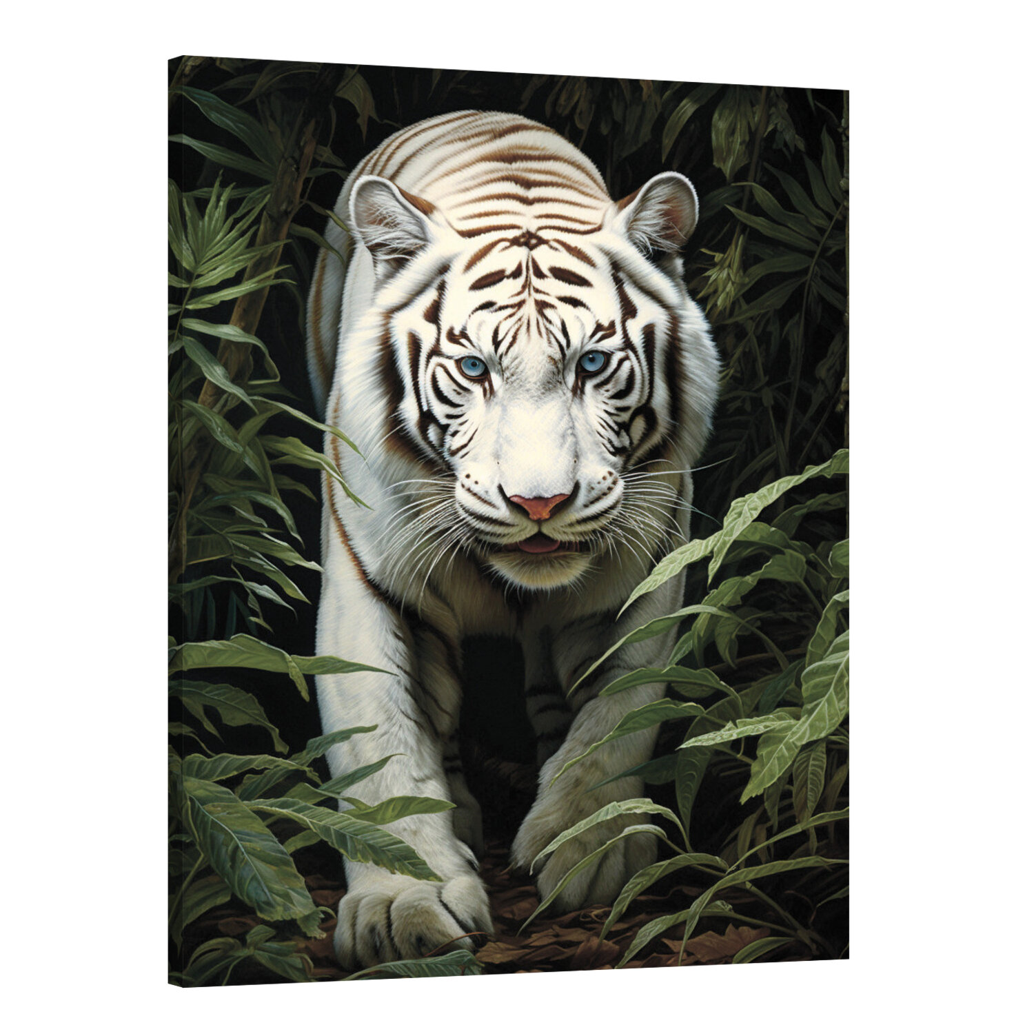 Интерьерная картина 50х70 "Белый тигр"