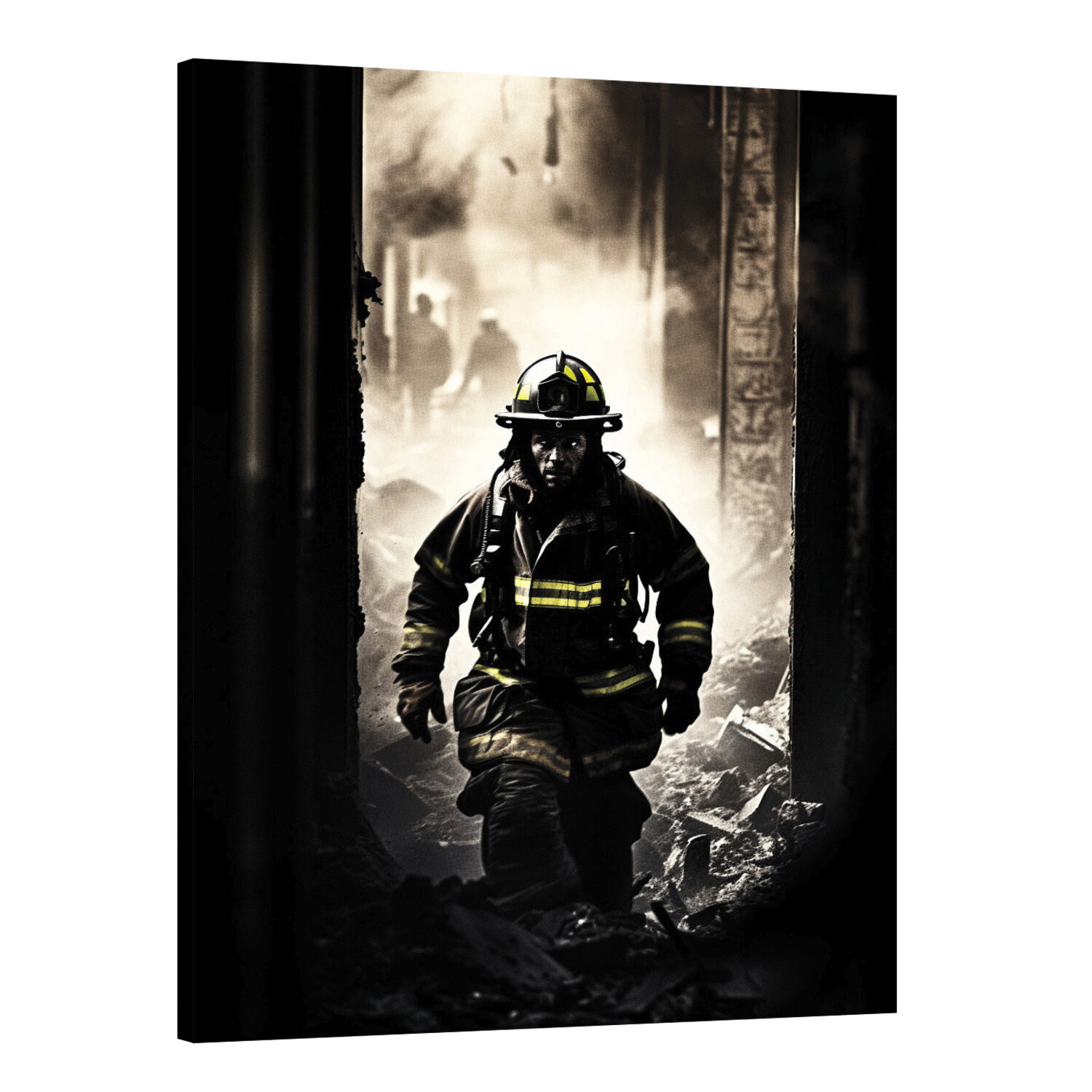 Интерьерная картина 50х70 "Пожарный"