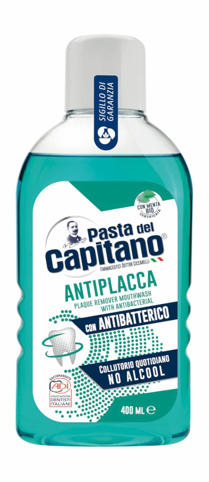PASTA DEL CAPITANO Ополаскиватель для полости рта Plaque remover, 400 мл