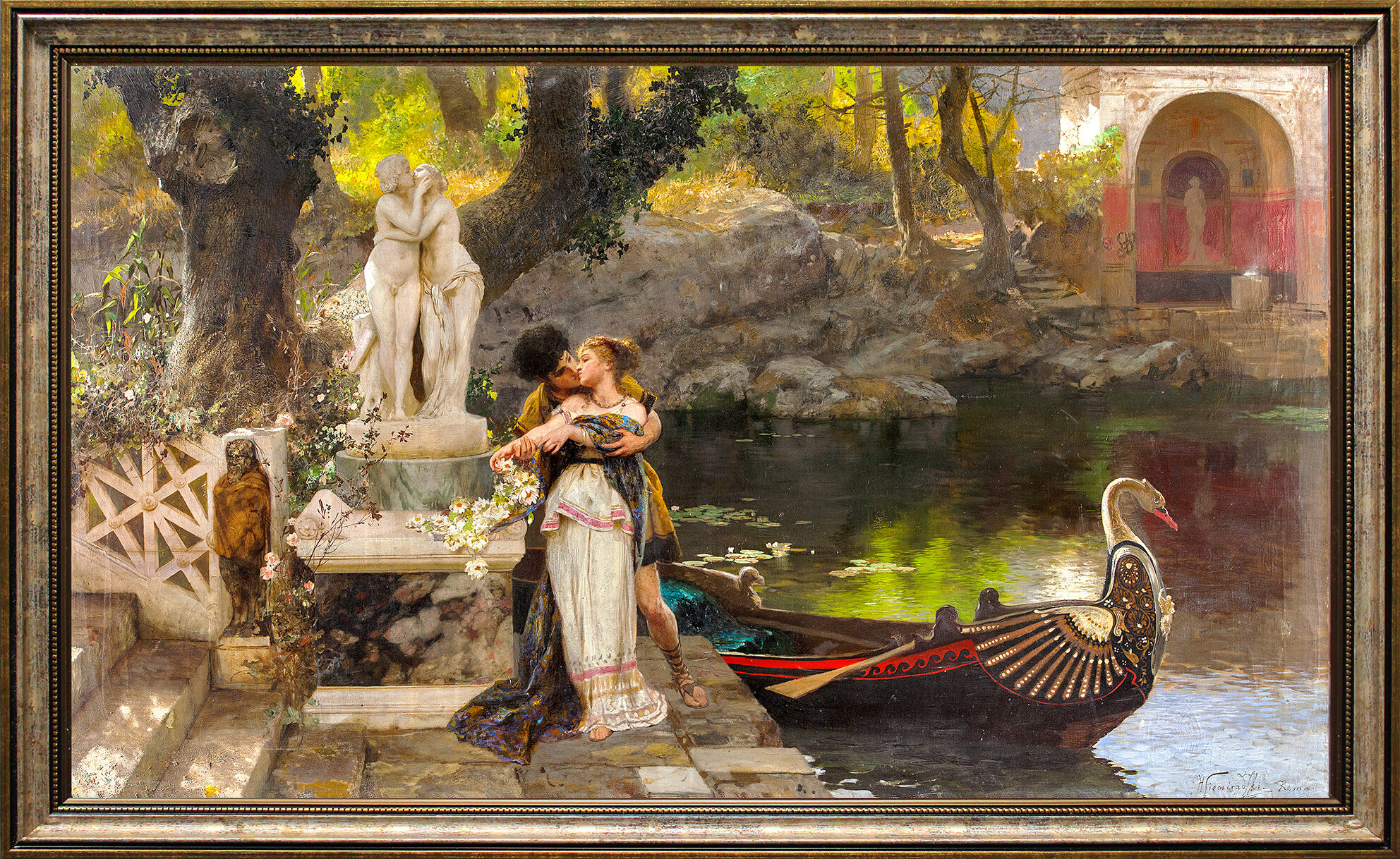 Репродукция картины Г. И. Семирадский "По примеру богов" 40х65