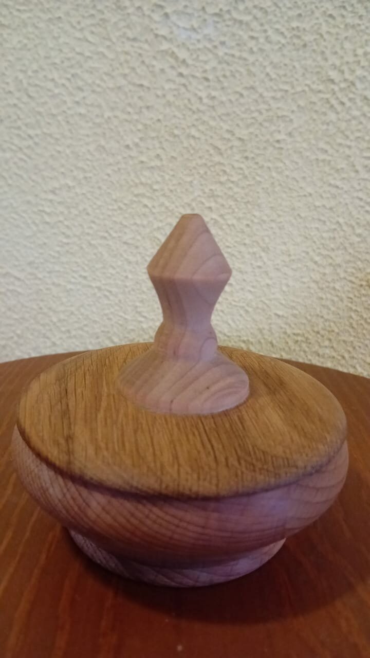 Сахарница из бука. Шкатулка из бука. Деревянная посуда.