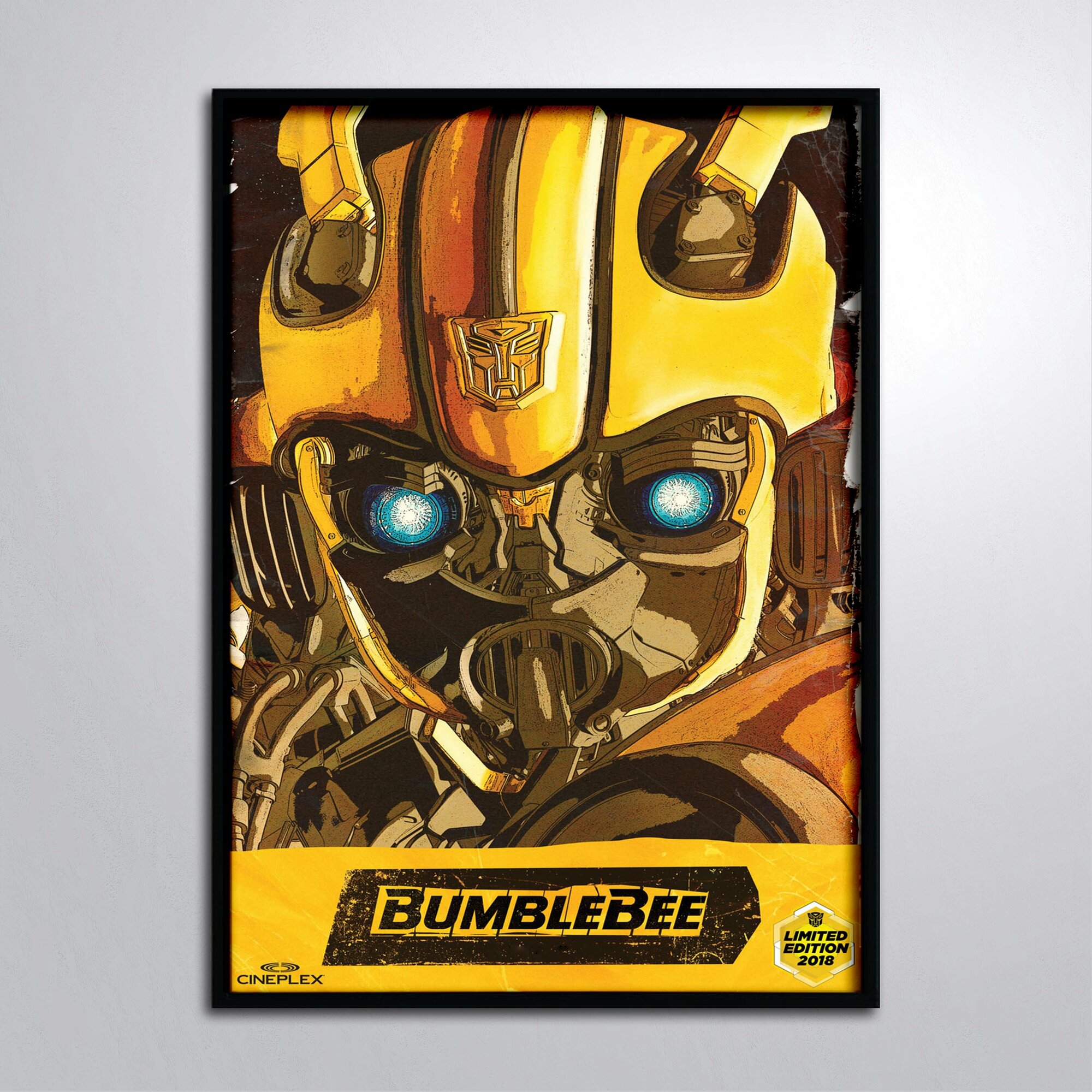 Постер без рамы/Трансформеры Шайа ЛаБаф Меган Фокс Бамблби Рисунок Transformers (А2/420х594)