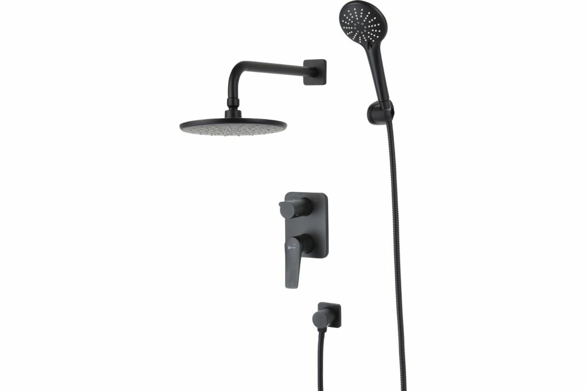 Смеситель для ванны и душа Lemark Bronx встраиваемый LM3729BL
