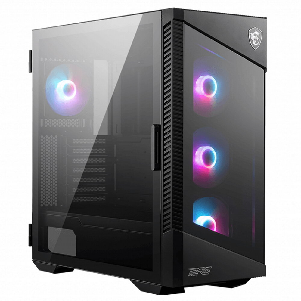 Корпус для ПК MSI MPG VELOX 100R 2xUSB 3.0, 1xType C, 4x120 ARGB Fan, ARGB Control Board, Tempered Glass || Glass Front Panel, Brown Box (829315) уц-2-2