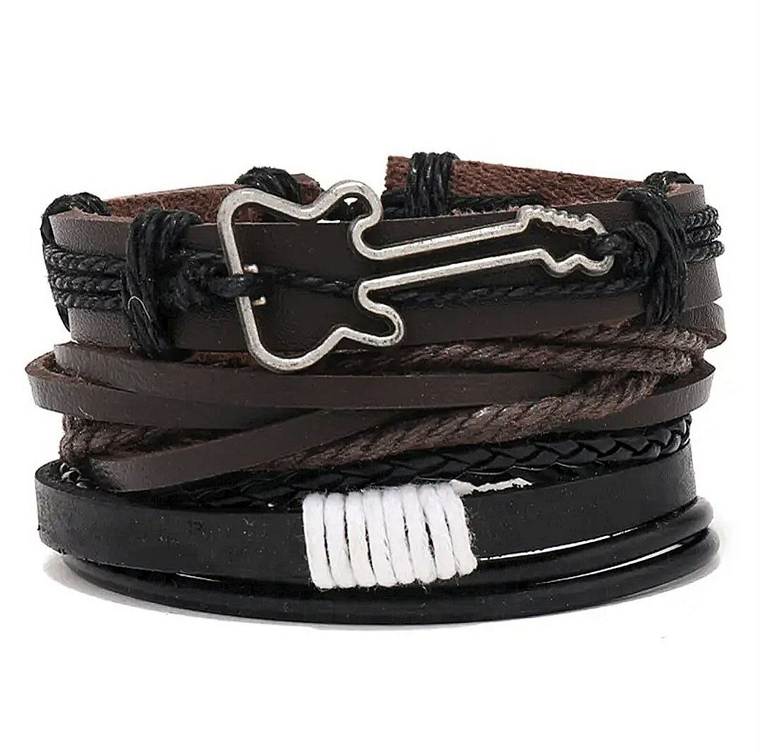 Славянский оберег, набор браслетов, дерево, металл