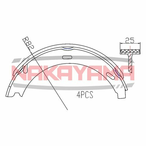 Колодки тормозные барабанные Nakayama HS7193NY