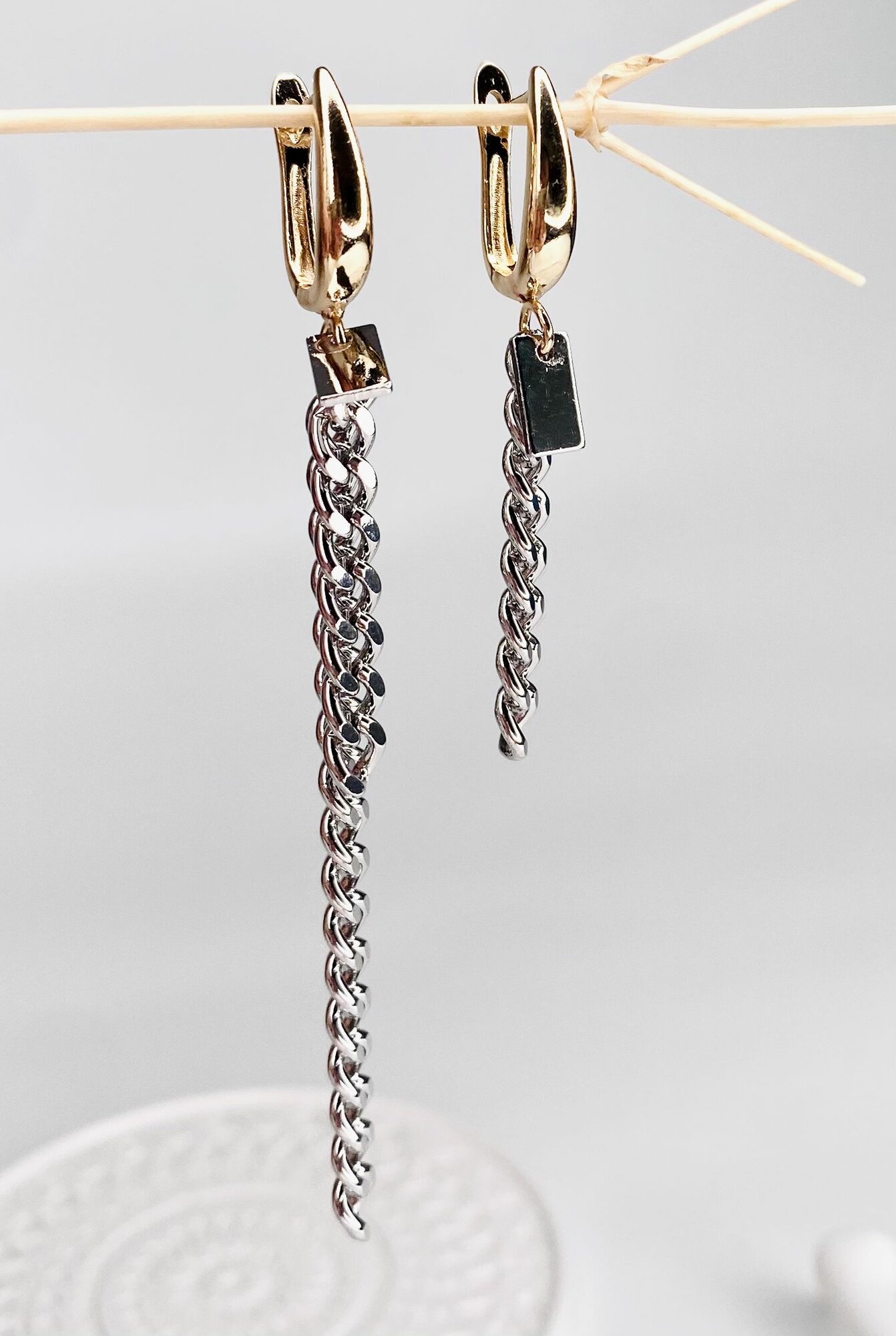 Серьги, металл