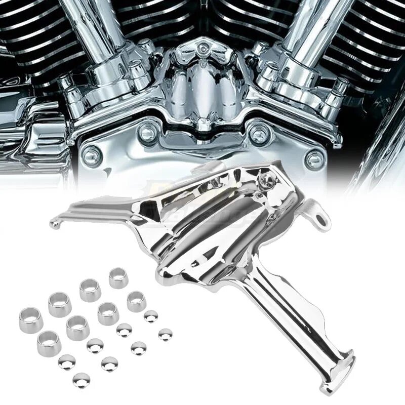 Хромированный толкатель/подъемный блок, акцентная крышка для модели Harley Twin Cam Street Glide Road King 00-17