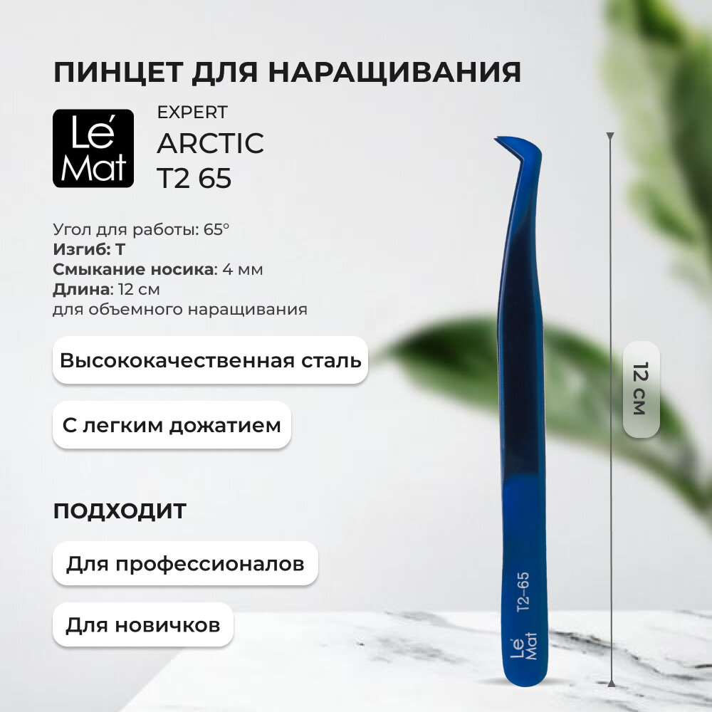 Пинцет профессиональный Le Maitre "Expert" Arctic T2 65