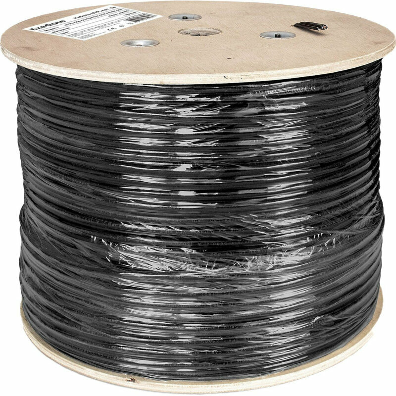 Кабель ExeGate UTP4-C5e-CU-S24-SW-OUT-PE-BK-305-FLUKE UTP, 2047360