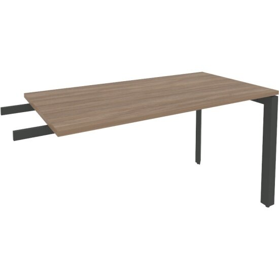 Брифинг-приставка Riva CHAIR на П-образном м/к O. MP-BR-13 Дуб аризона/Антрацит металл 1380*720*750 Onix