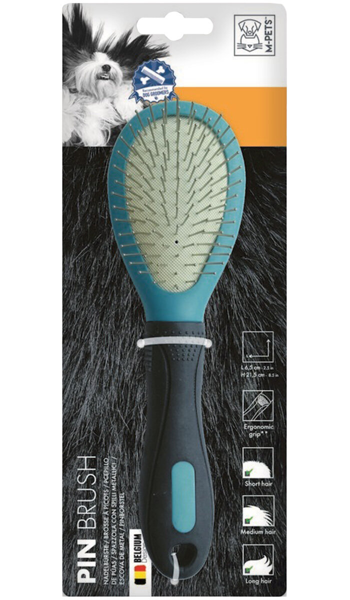 Расческа массажная M-Pets Pin Brush 6,5 x 21,5 см 1 шт