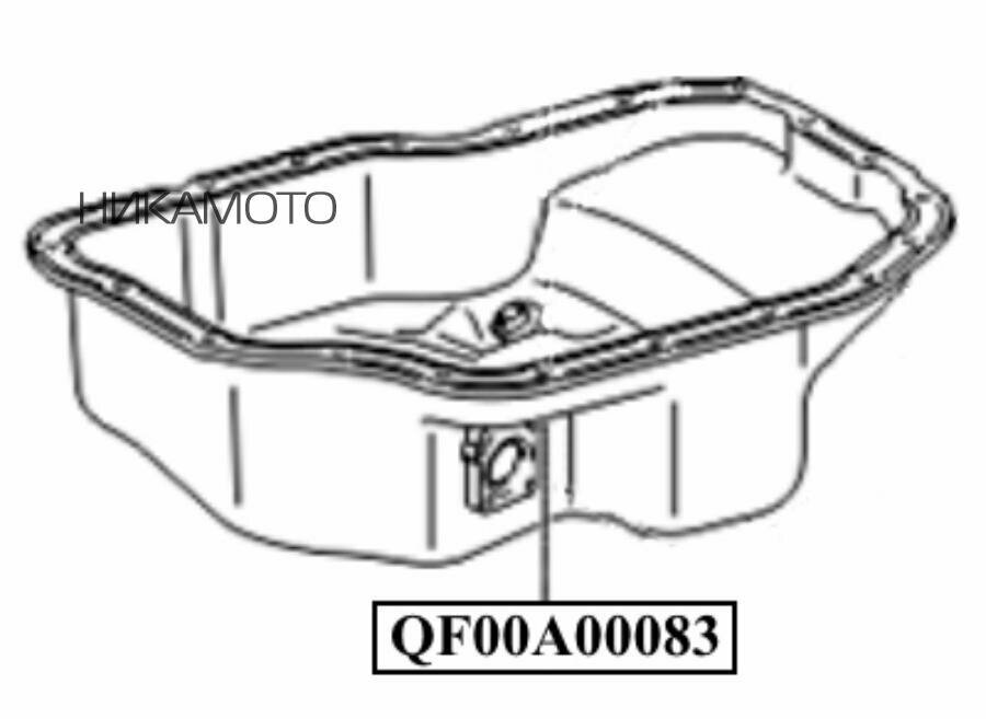 QUATTRO FRENI QF00A00083 Поддон картера двигателя TOYOTA AURIS 06- масляный