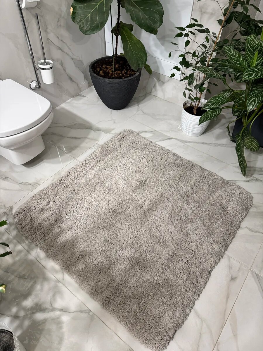 Коврик Natali's Carpets противоскользящий для ванной и туалета противоскользящий Микрофибра 160х160 см