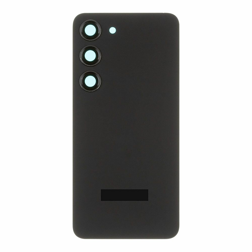 Задняя крышка для Samsung Galaxy S23 SM-S911B со стеклом камеры (черный)