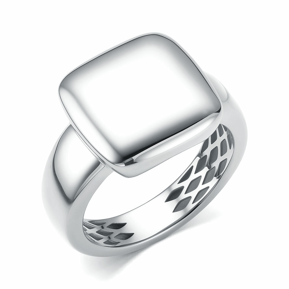 Кольцо, серебро, 925 проба, родирование