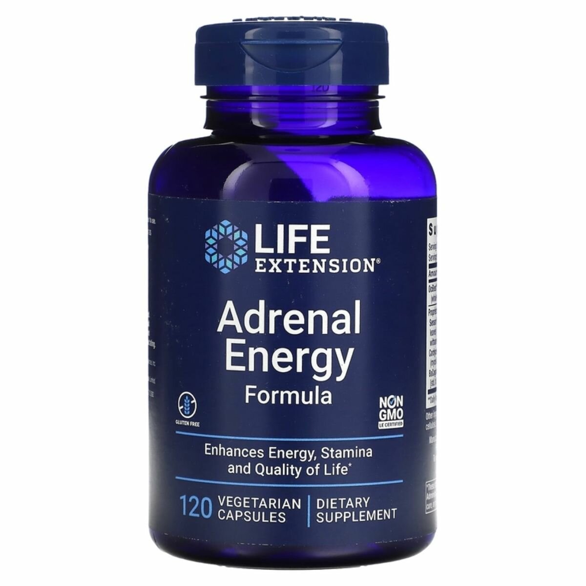 Life Extension Adrenal energy, Адаптогены / Ноотропы 120 капсул