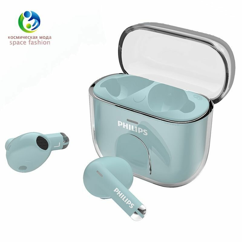 Беспроводная гарнитура Philips TAT1158 Bluetooth 5.3 со сверхдлинным временем автономной работы и функцией искусственного интеллекта для вызова