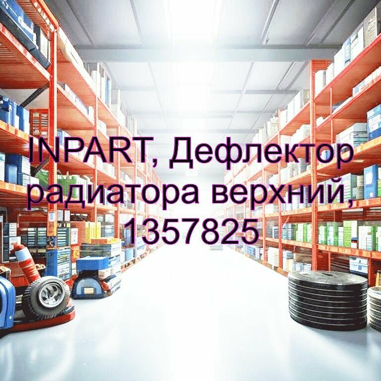 INPART, Дефлектор радиатора верхний, 1357825